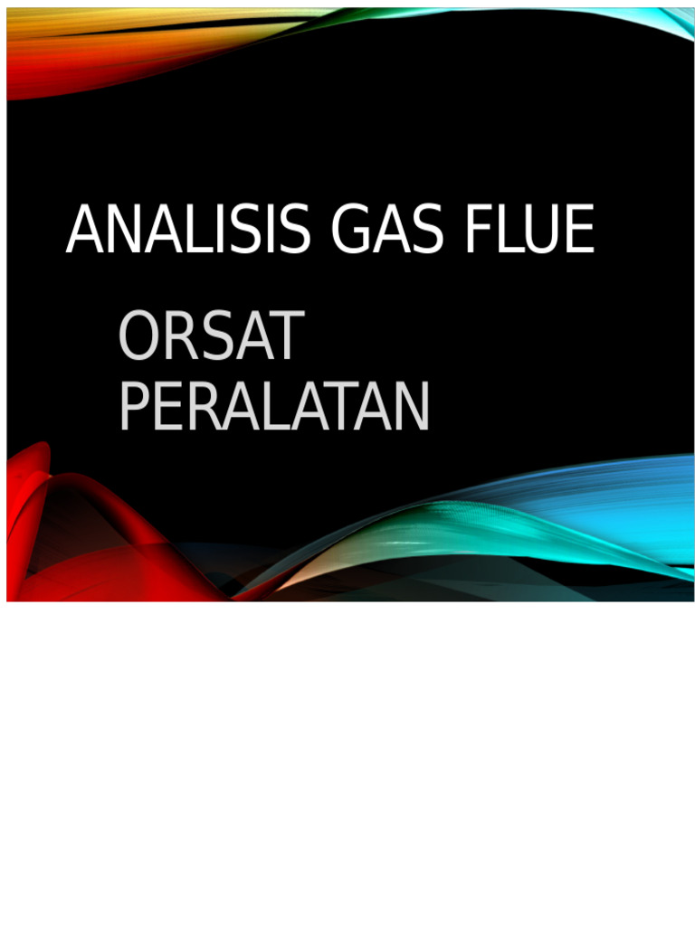 Analisis Gas Buang dengan Alat Orsat | PDF