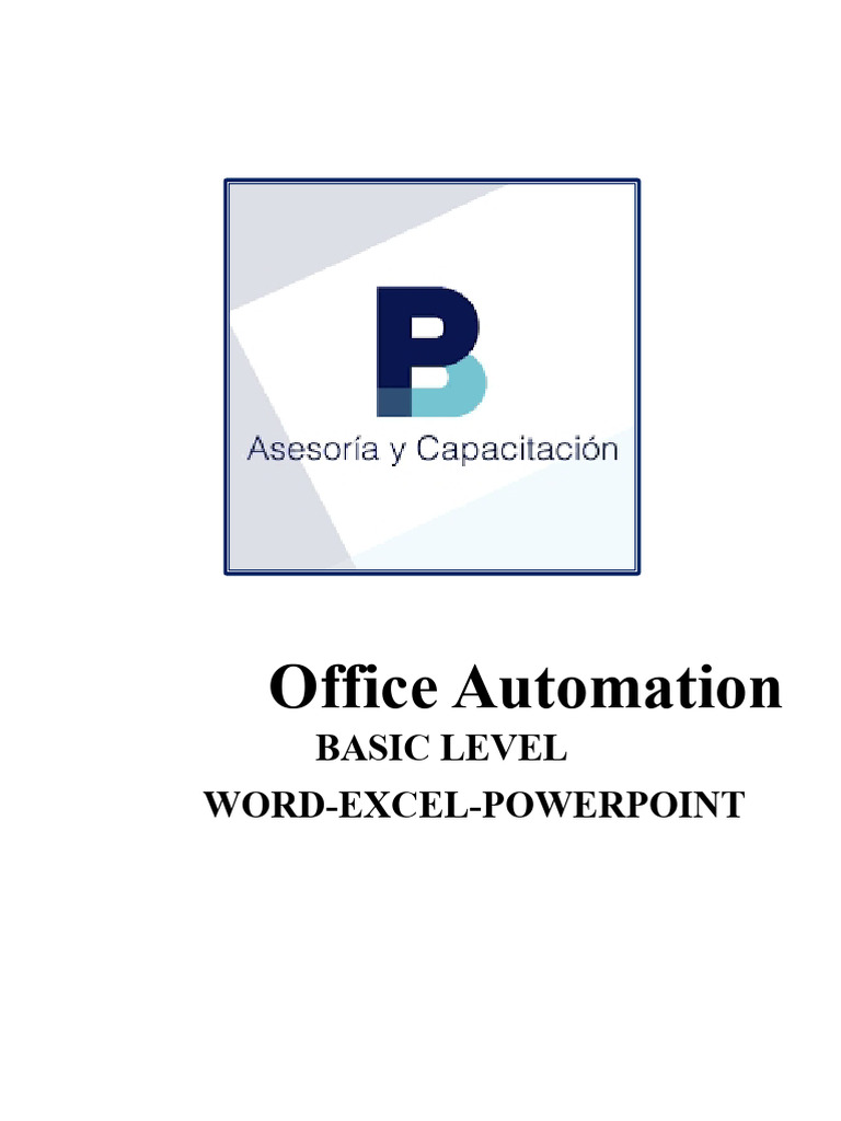 Basic Office Manual | PDF | Window (Computing) | Microsoft Excel