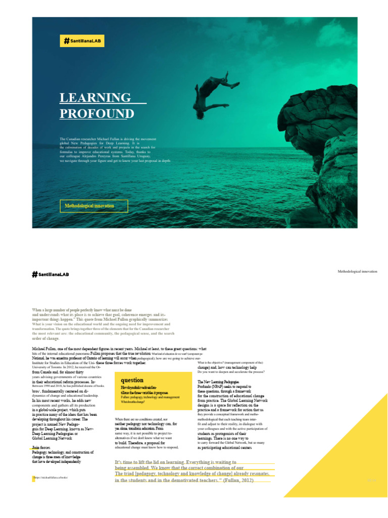 Deep Learning Michael Fullan | PDF | Pedagogy | Learning