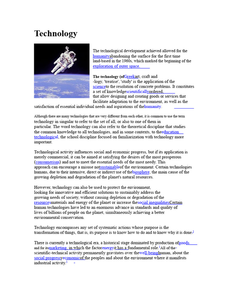 Technology and Its Functions | PDF | Sustainability | Clothing