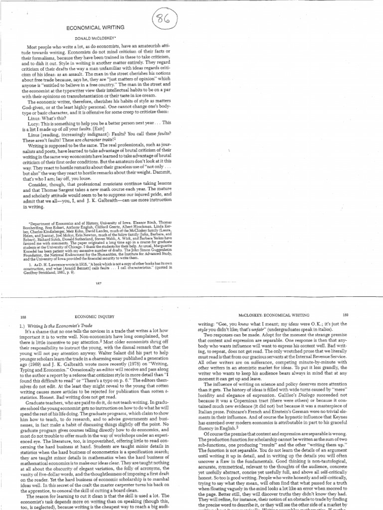Economical Writing | PDF