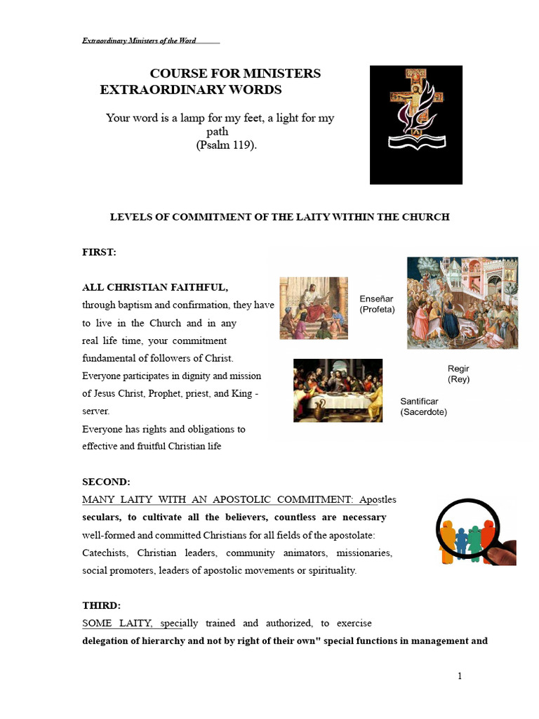 Course For Extraordinary Ministers of The Word | PDF | Bible | Old ...
