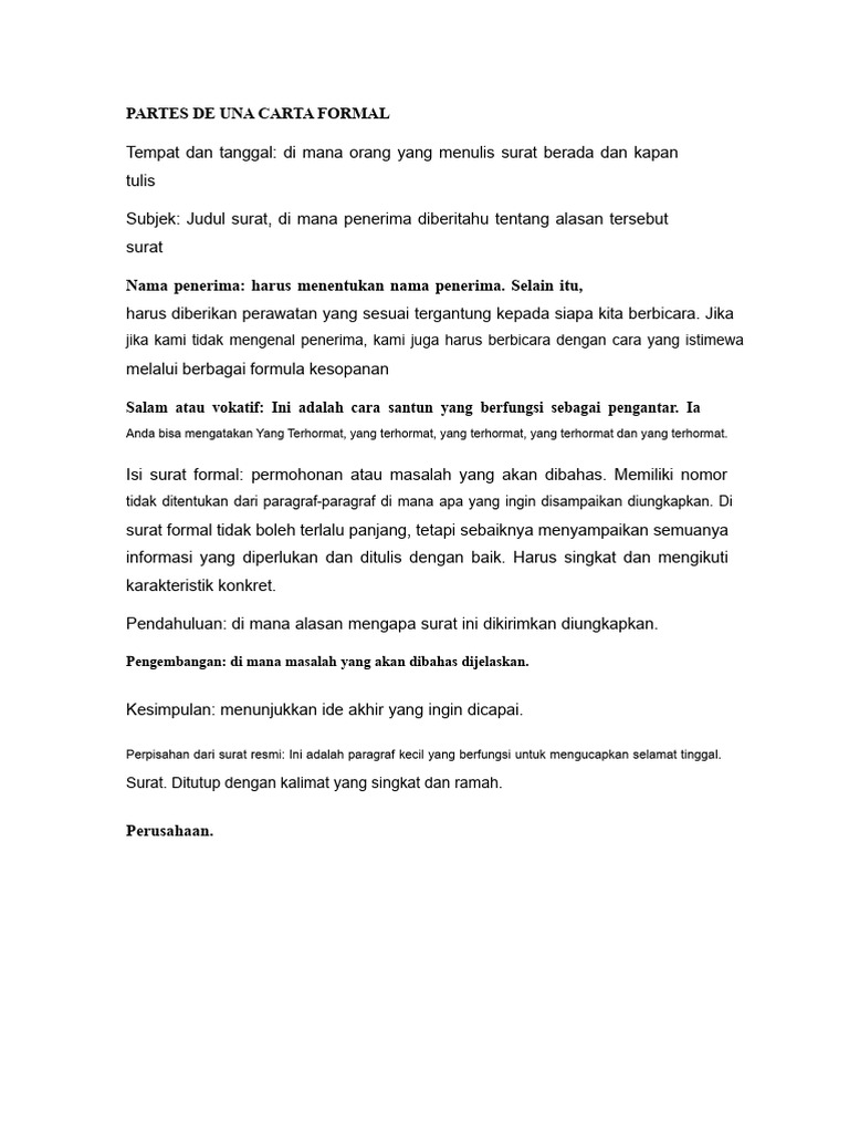 Bagian-Bagian Surat | PDF