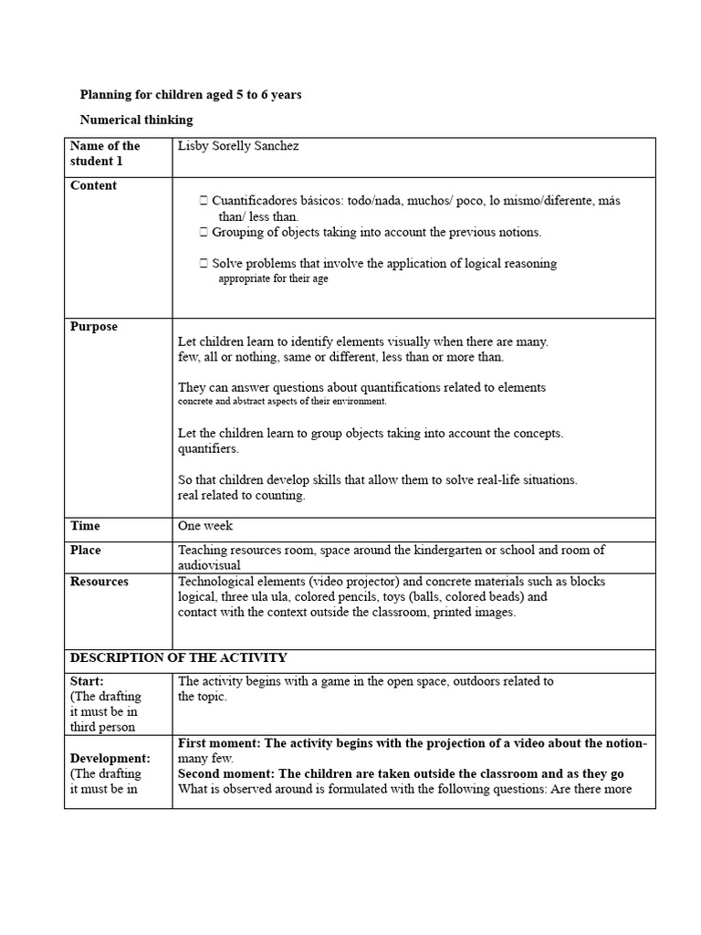 Planning For Children Aged 5 To 6 Years | PDF | Shape | Geometry