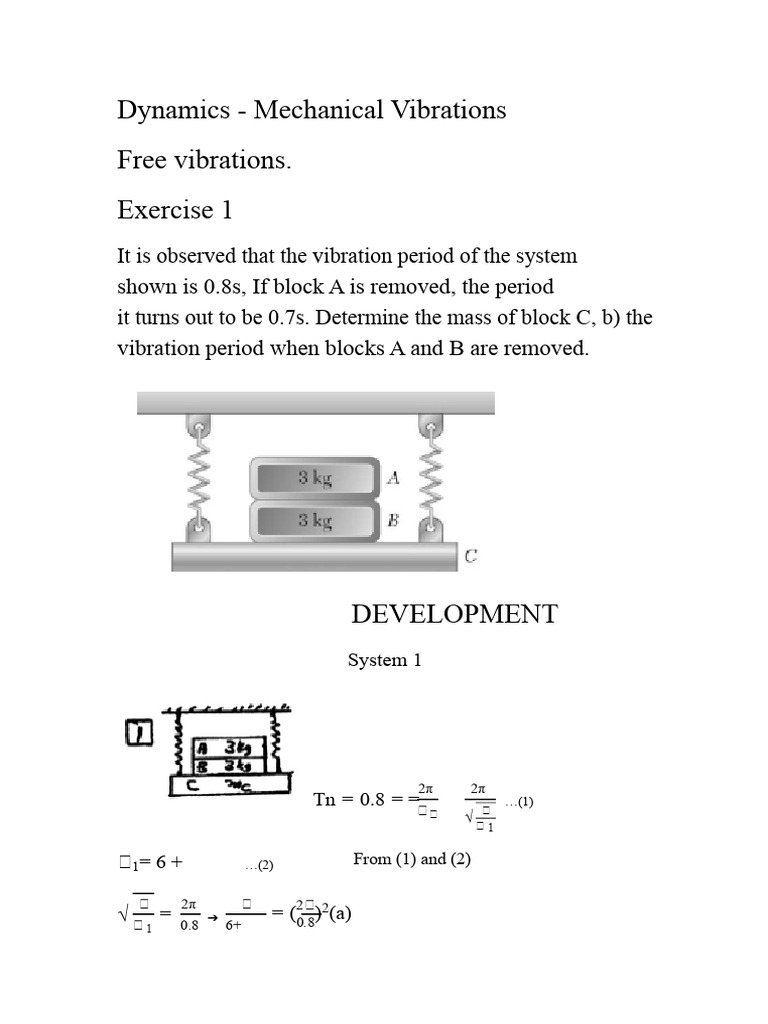Dynamics Vibrations | PDF | Oscillation | Physical Phenomena