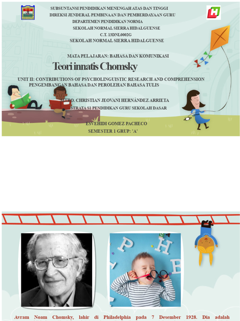 Teori Innatis Chomsky dalam Perolehan Bahasa | PDF