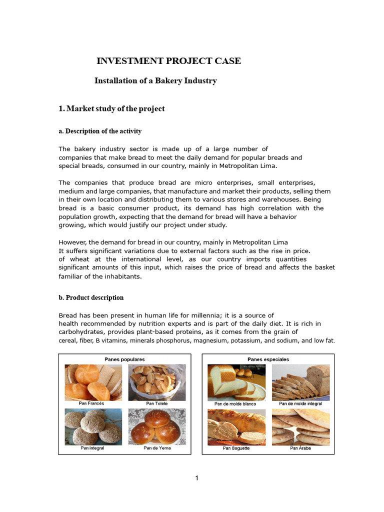 Bakery Industry Investment Analysis | PDF | Breads | Bakery