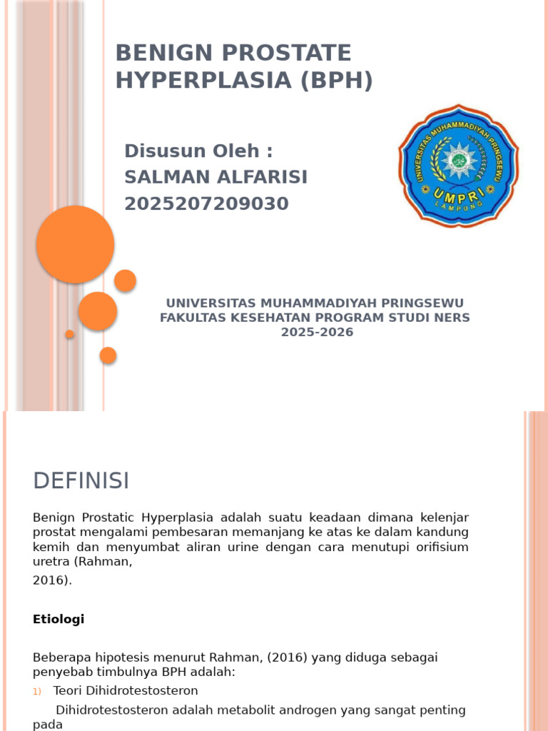Panduan Lengkap BPH: Gejala dan Penanganan | PDF