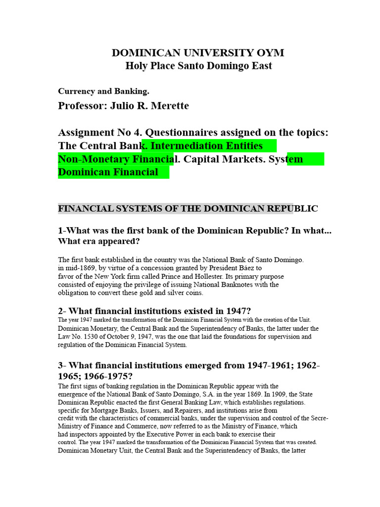 Assignment No 4 of Currency and Bank | PDF | Banks | Saving