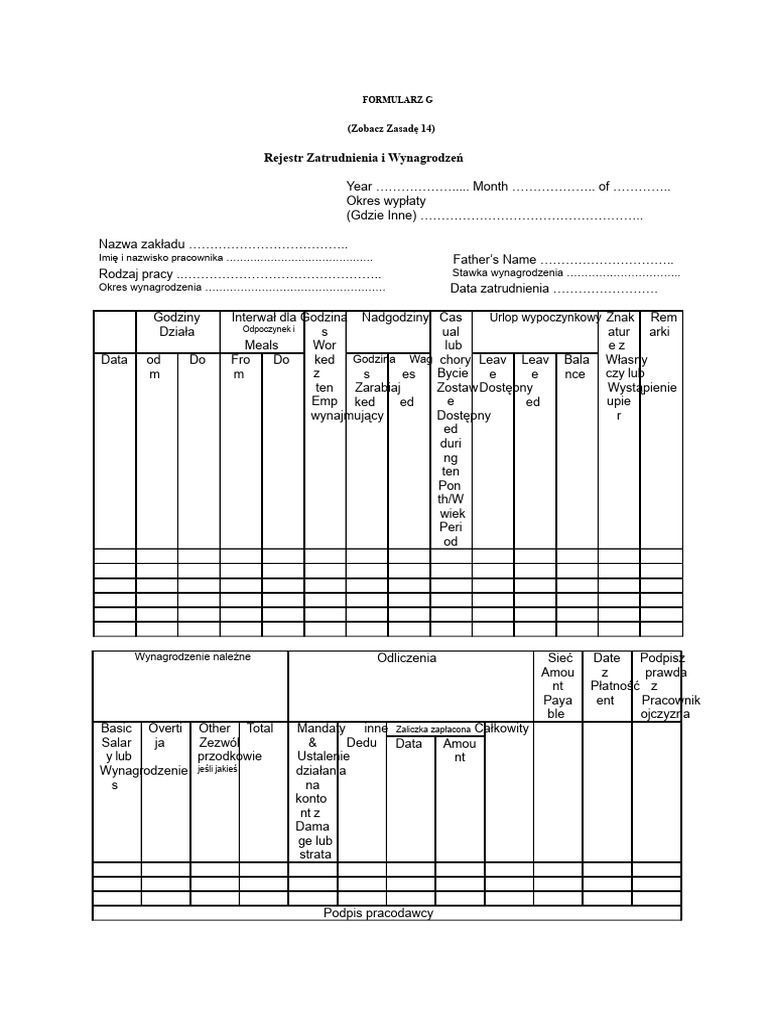Form G | PDF