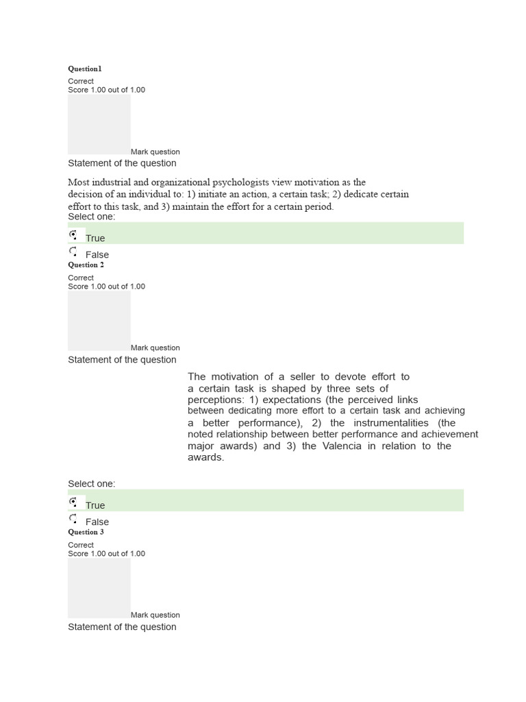 Evaluation Module 5 Sales Management | PDF | Motivational | Motivation