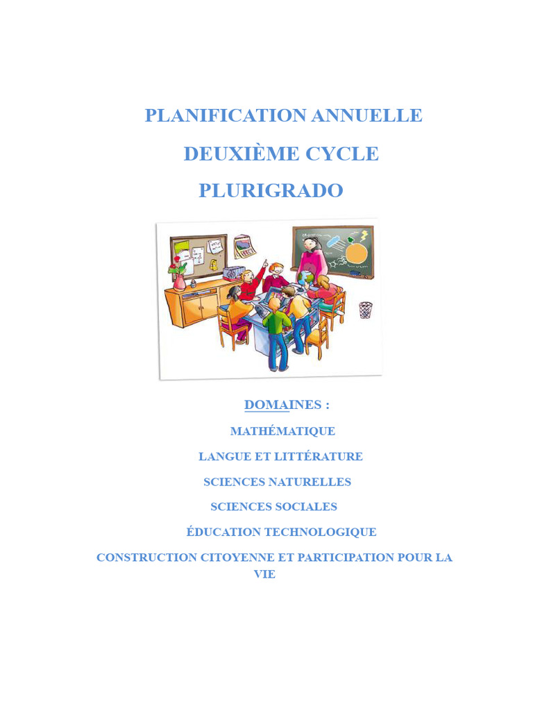 Planification annuelle cycle 2 mathématiques | PDF | Division | Triangle