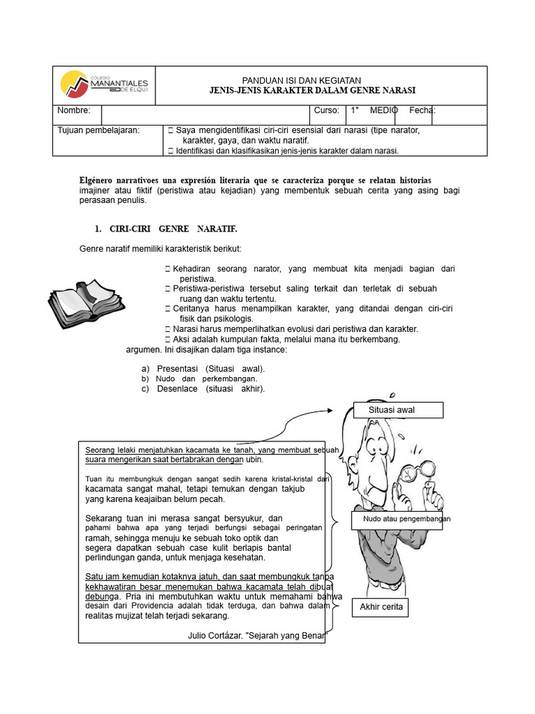 Jenis Karakter dalam Narasi Fiksi | PDF