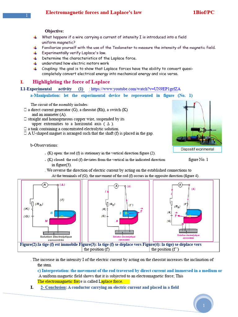 Understanding Laplace's Law in Electromagnetism | PDF | Force ...