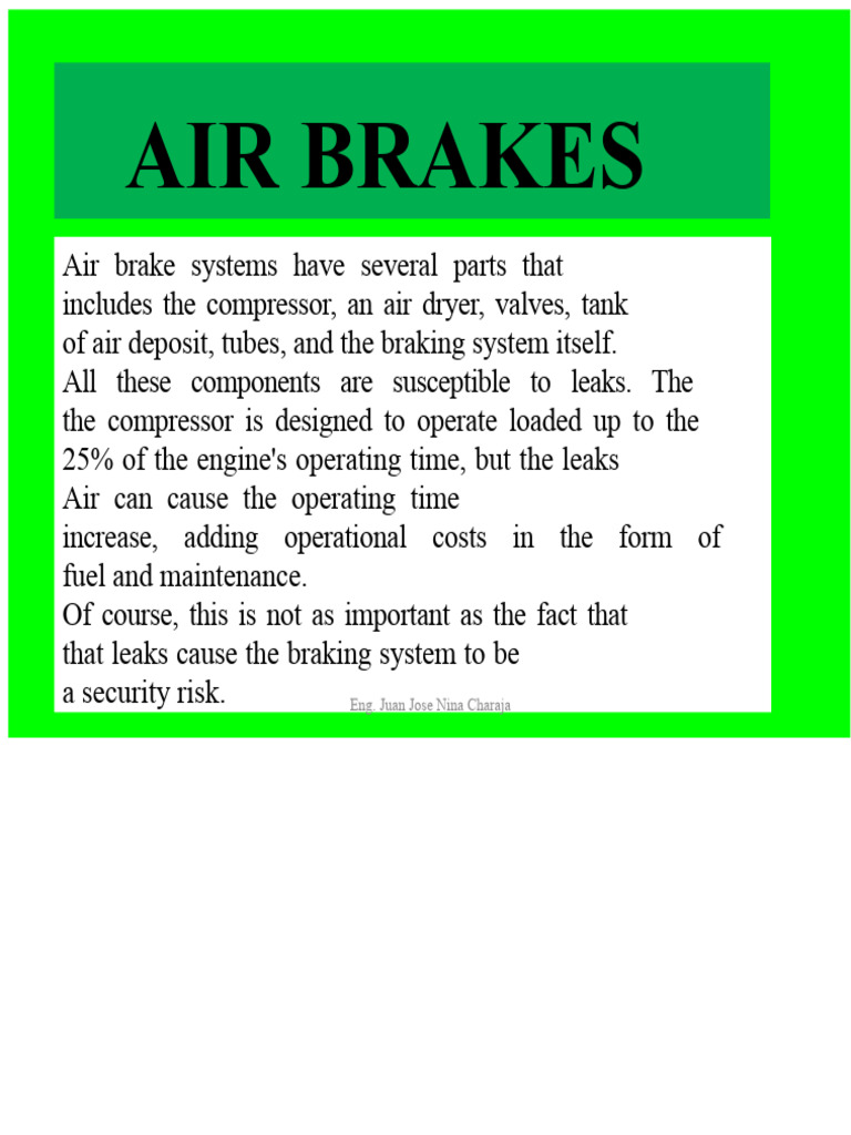 Air Brakes | PDF | Atmosphere Of Earth | Brake
