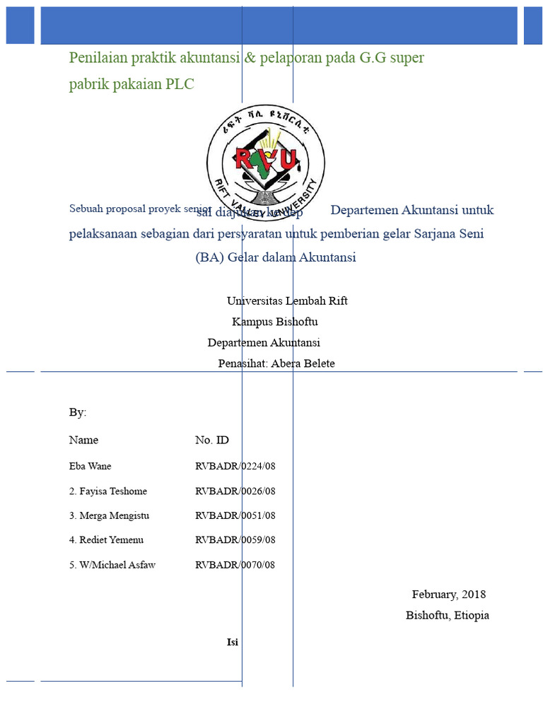 USULAN PENELITIAN | PDF