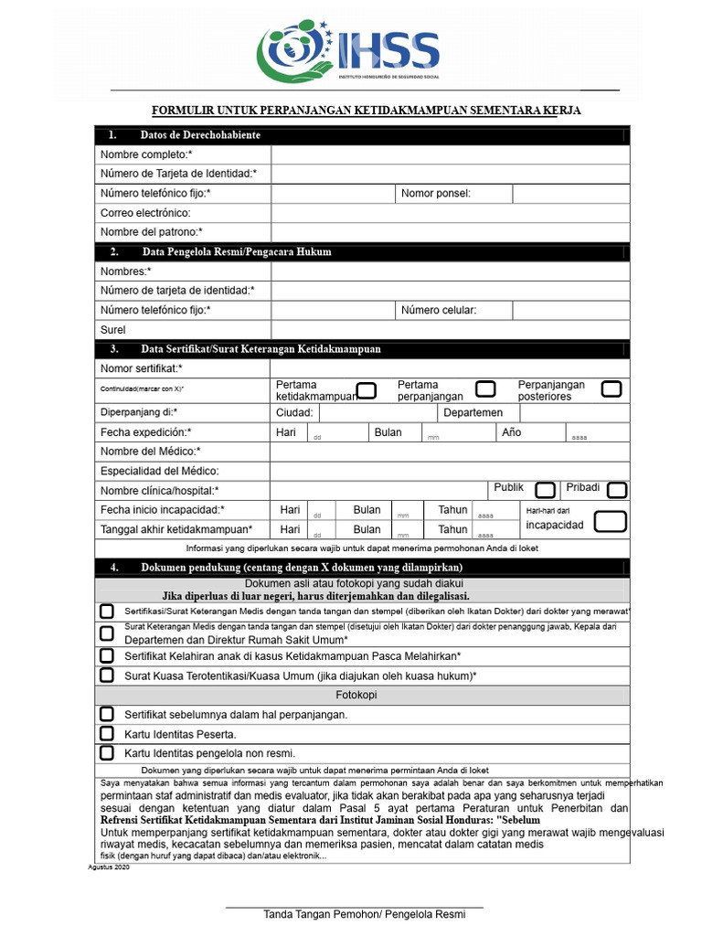 FORMULIR-PERMOHONAN-UNTUK-PERBAIKAN-KETIDAKMAMPUAN-Format-diperbarui-24-agustus-2020-2 | PDF
