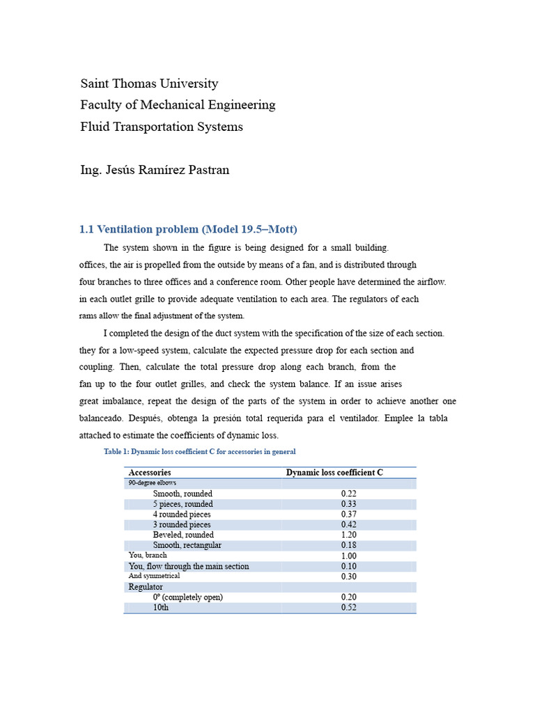 Ventilation Problem Solved | PDF | Duct (Flow) | Ventilation (Architecture)