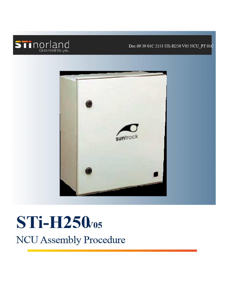 Doc.09.39 01C 2153 STI-H250 V05 NCU - PT 01C | PDF | Safety ...