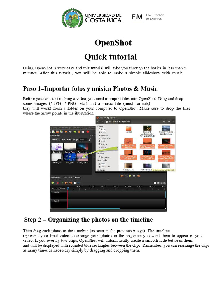 OpenShot Slideshow Tutorial in 5 Minutes | PDF | Software