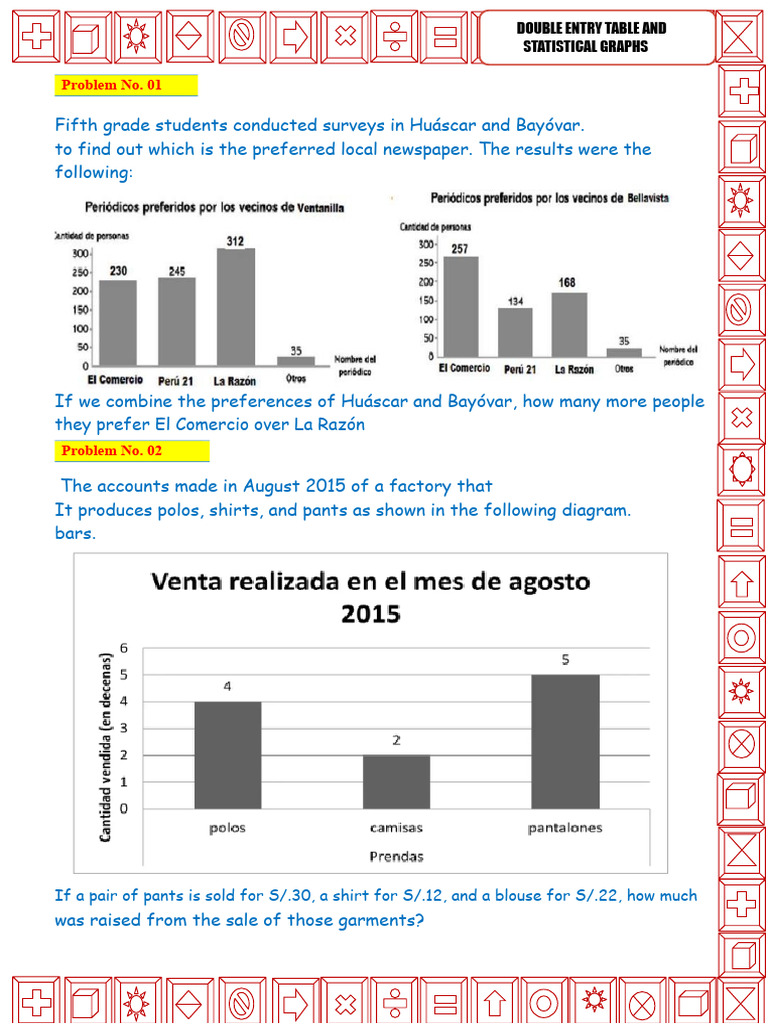 Worksheet Statistics 5TH Grade | PDF