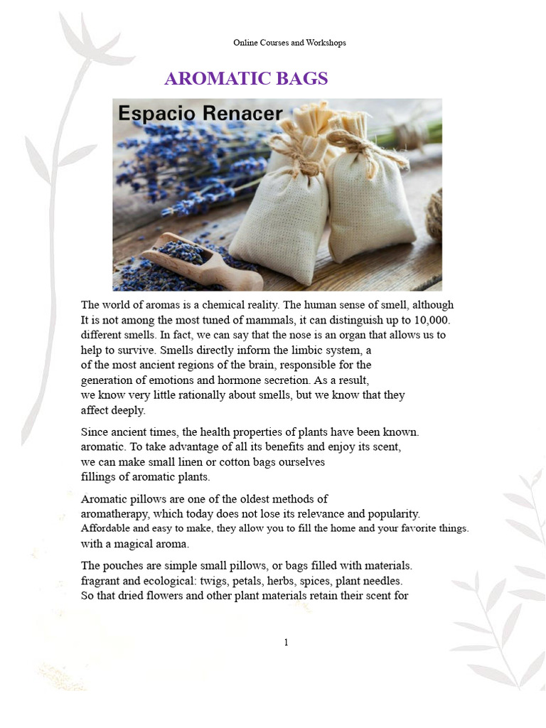 Aromatic Bags 2023 | PDF | Essential Oil | Odor