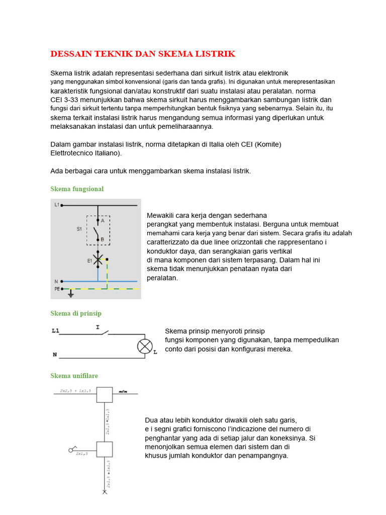 Skema Listrik, Saklar, Pemilih, Pembalik | PDF
