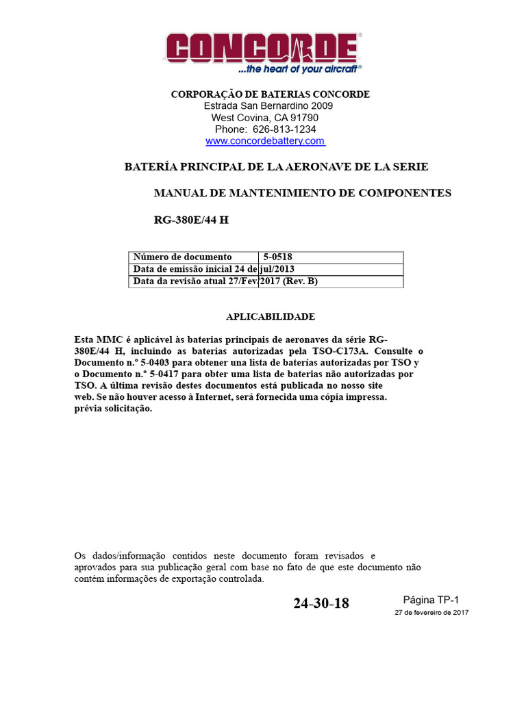 Manual de Manutenção Baterias RG-380E/44 H | PDF | Eletrodo | Ácido ...