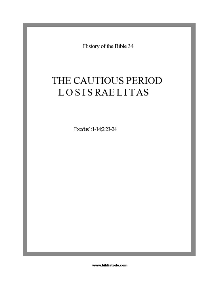 Captivity of the Israelites in Exodus | PDF | The Exodus | Book Of Exodus