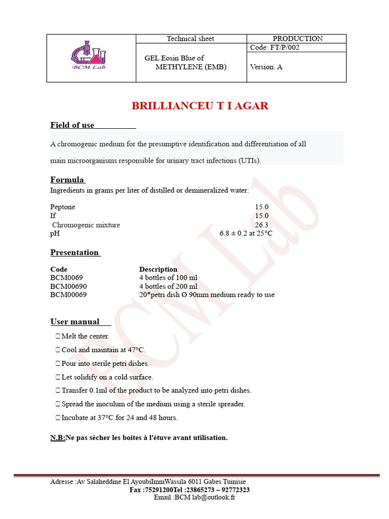 Chromogenic Medium for UTI Diagnosis | PDF | Agar | Microbiology