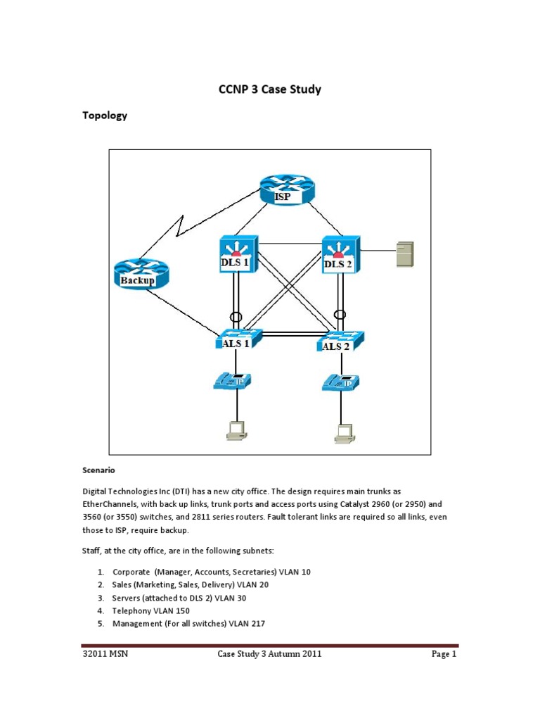 CCNP Switching Case Study 3 | PDF | Network Switch | Router (Computing)