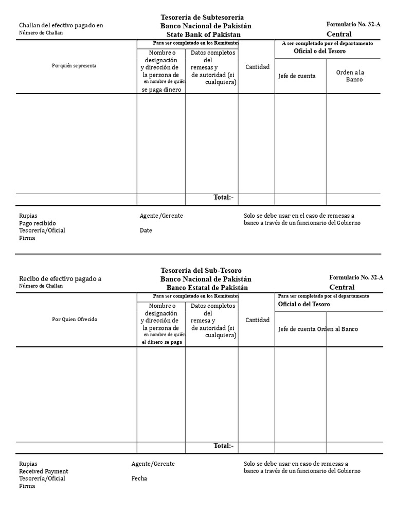 Formulario No. 32-A PDF | PDF | Bancos | Bancario