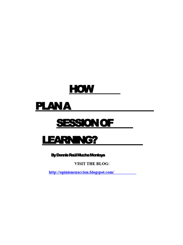 The Learning Session | PDF | Learning | Pedagogy
