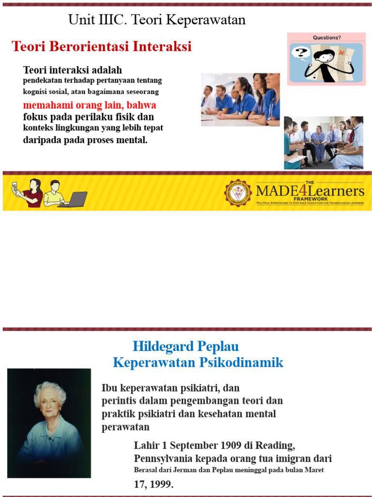 NCM 131 Unit IIIC Teori Keperawatan Berorientasi Interaksi | PDF