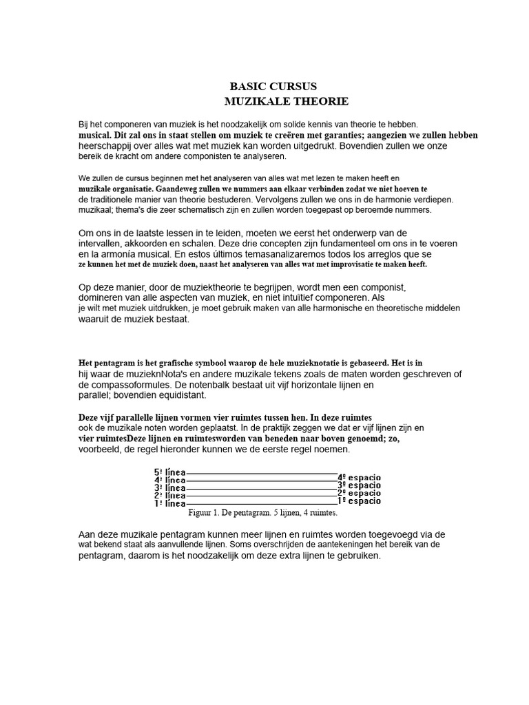 Basiscursus Muziektheorie | PDF