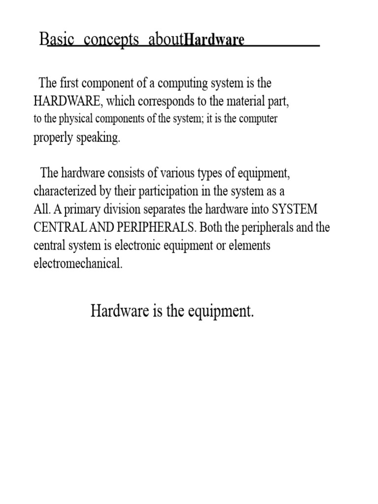 Understanding Computer Hardware Basics | PDF | Random Access Memory ...
