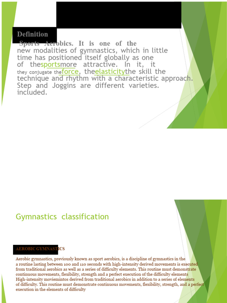 Aerobic Gymnastics Pdf Gymnastics Aerobic Exercise