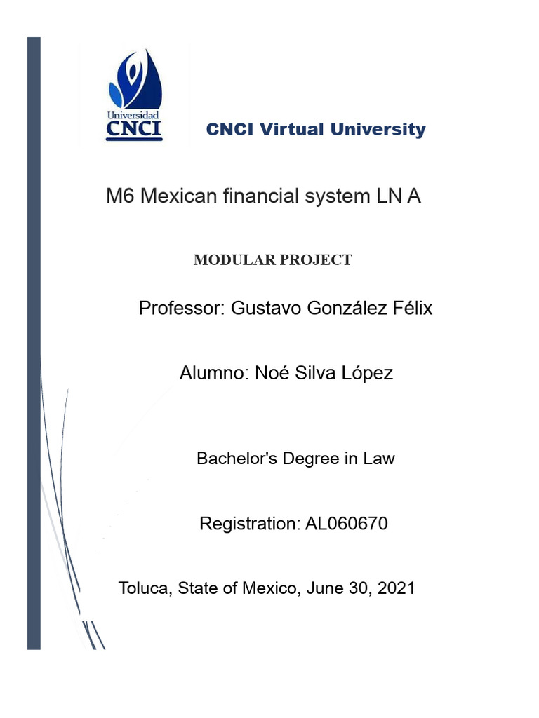 M6 Mexican Financial System Modular Project | PDF | Dow Jones ...