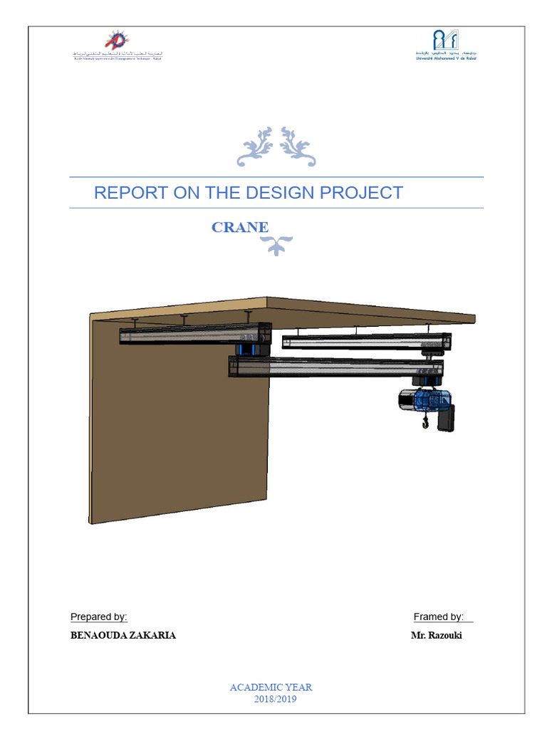 Overhead Crane Design Project Report | PDF | Elasticity (Physics ...