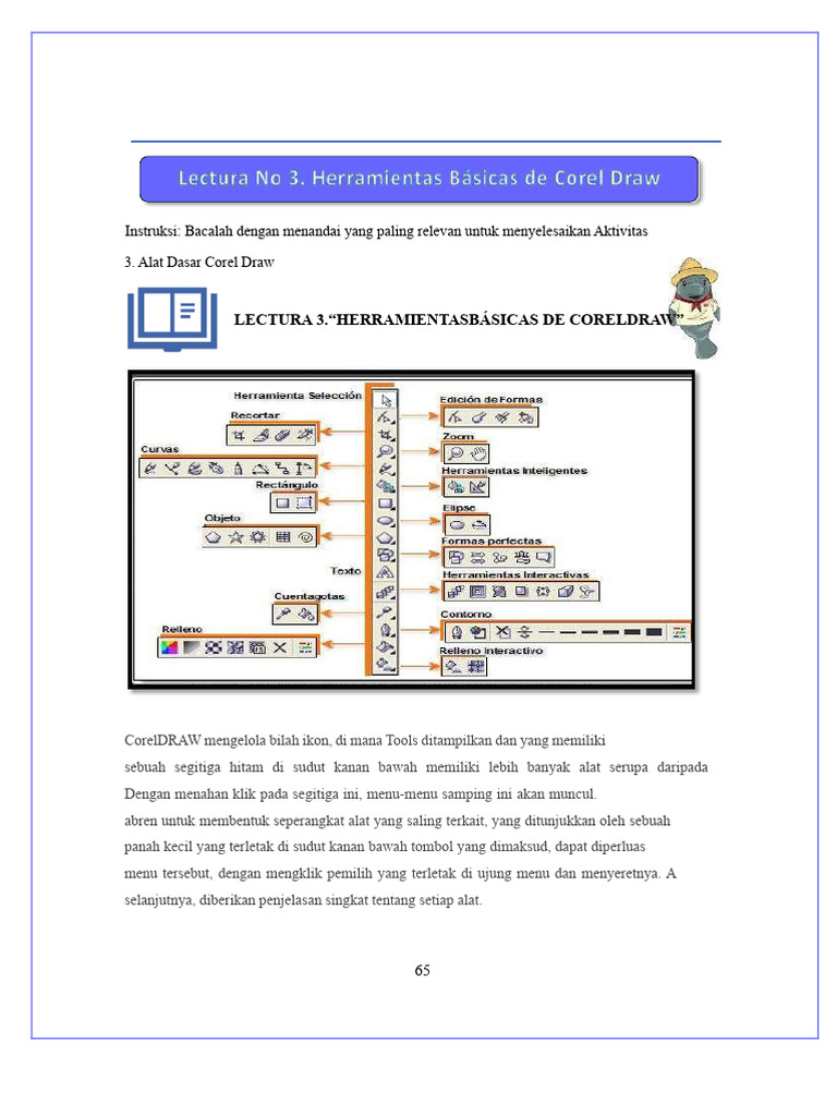 Alat Dasar CorelDRAW untuk Desain Grafik | PDF