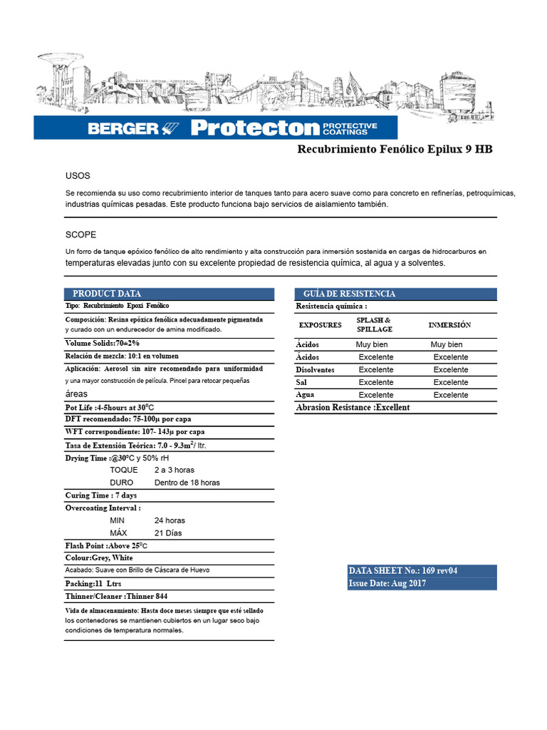 DS - Epilux - 9 - HB - Cobertura - Fenólica F15 | PDF | Epoxy ...