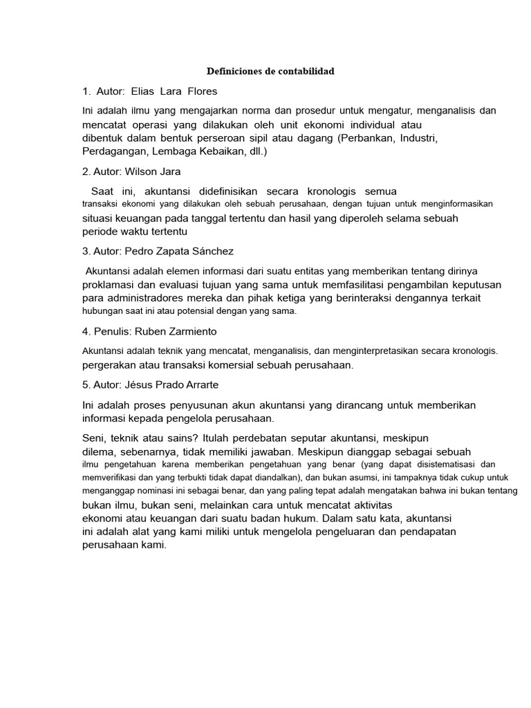 Definisi Akuntansi | PDF