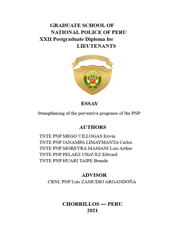 Strengthening PNP Preventive Programs | PDF | Violence | Police