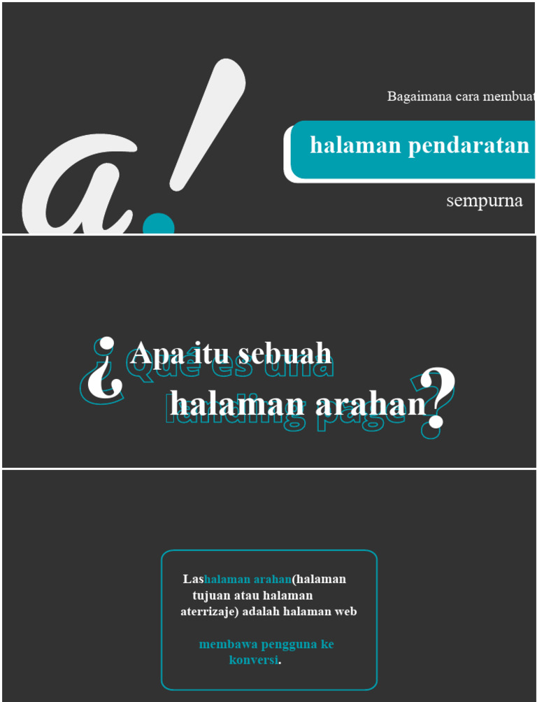 Cara Membuat Halaman Pendaratan Yang Sempurna | PDF