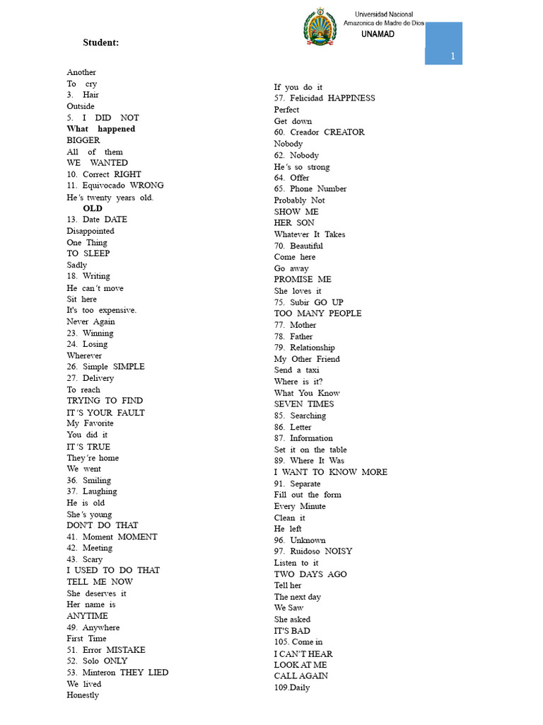 300 Most Common Words in English | PDF