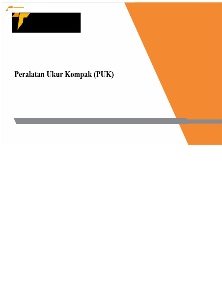 Peralatan Ukur Kompak (PUK) | PDF