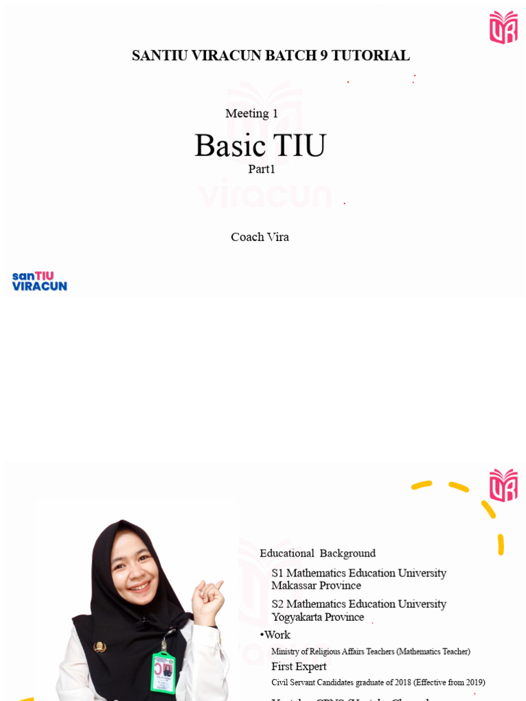 Meeting 1 - Basic Tiu b9 | PDF | Numbers | Arithmetic