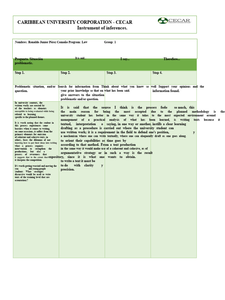Inference Instrument | PDF | Cognitive Science | Human Communication