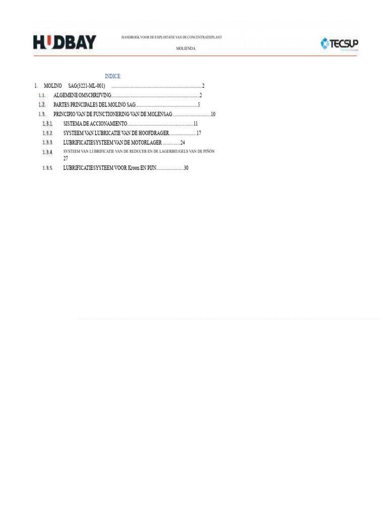 Molino SAC Hudbay | PDF