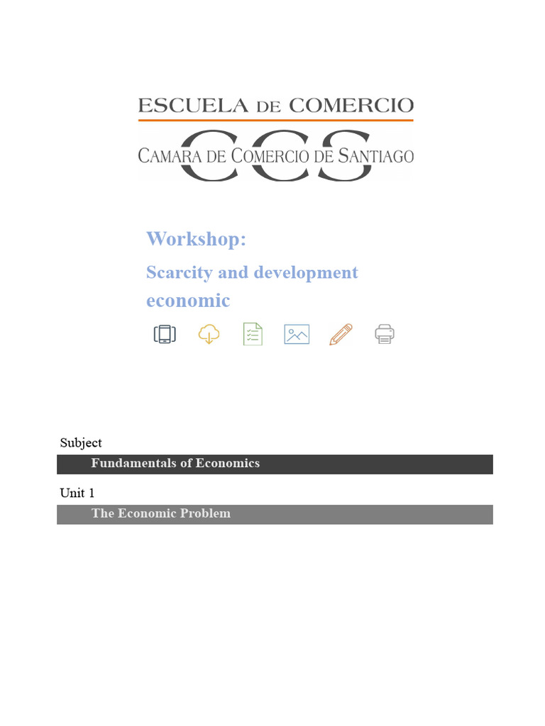 GUIDELINES WORKSHOP WEEK 2 Fun. Economics | PDF | Economies | Economics